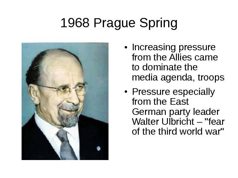 Czechoslovakia: ‘The Prague Spring’, 1968 Prague is