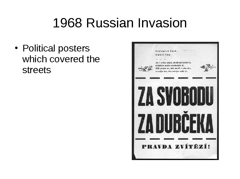 Czechoslovakia: ‘The Prague Spring’, 1968 Prague is
