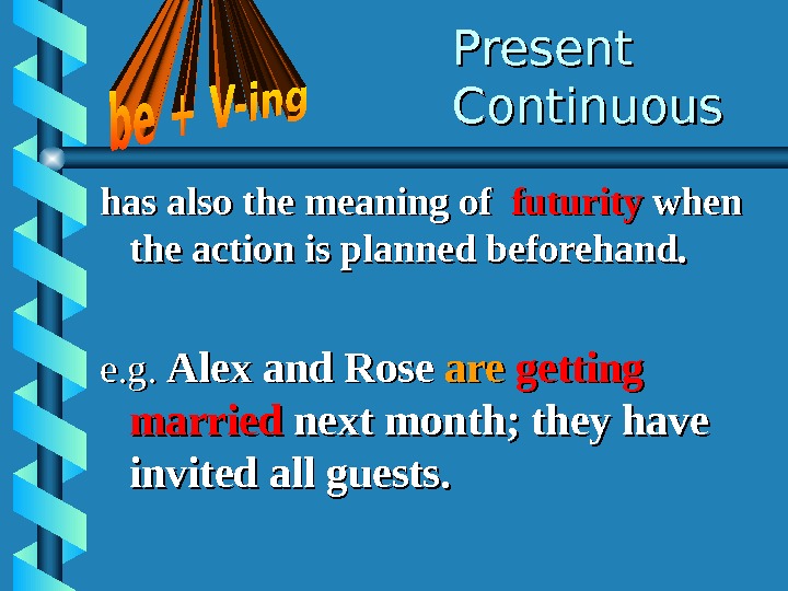 English Grammar The Present, Past and Future Continuous