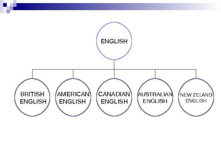 REGIONAL VARIETIES OF THE ENGLISH VOCABULARY Points