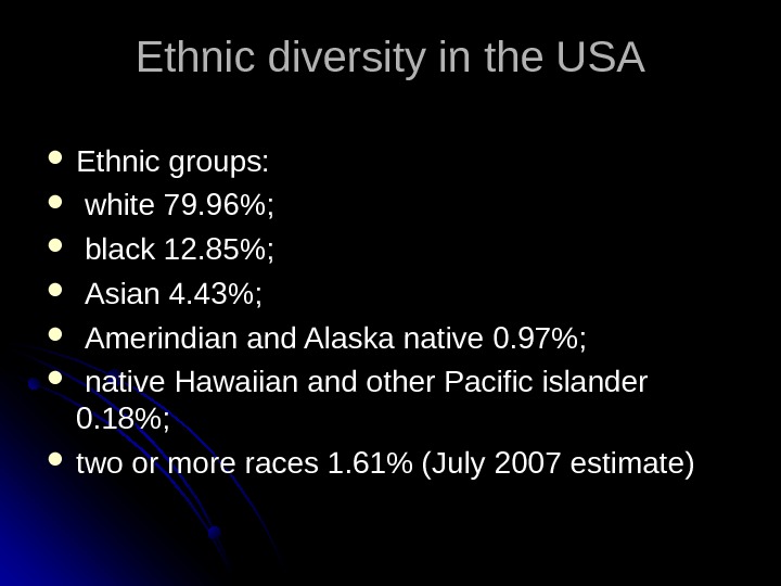 Religious and ethnic diversity in the USA