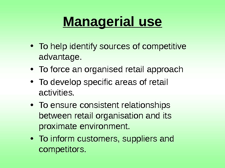 Retail Marketing Mix and Planning International Retailing