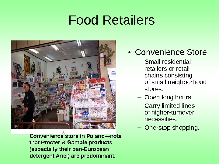 Retail Marketing Mix and Planning International Retailing