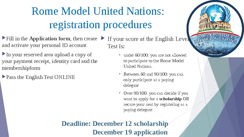 Rome Model United Nations Rome International Careers Festival