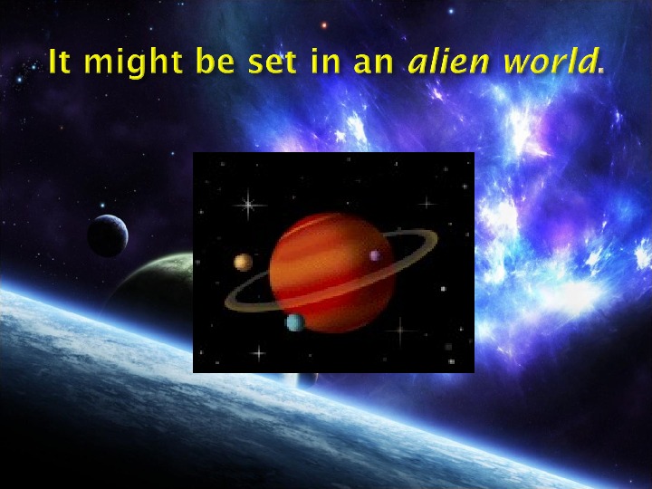 Презентация science fiction text features 1