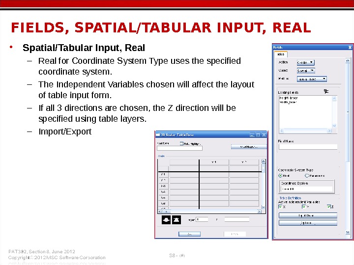 SECTION 8 FIELDS • Fields (functions)