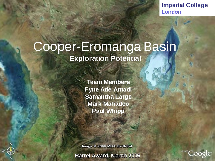 Cooper-Eromanga Basin Exploration Potential Team