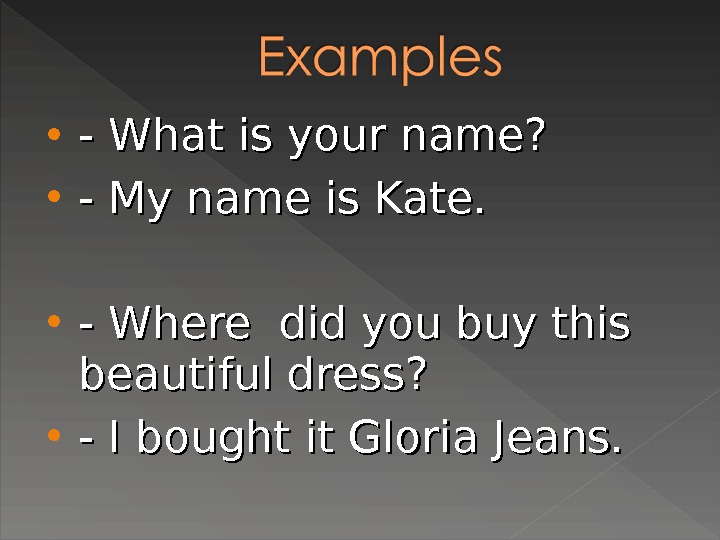 Subject Predicate Object Attributive