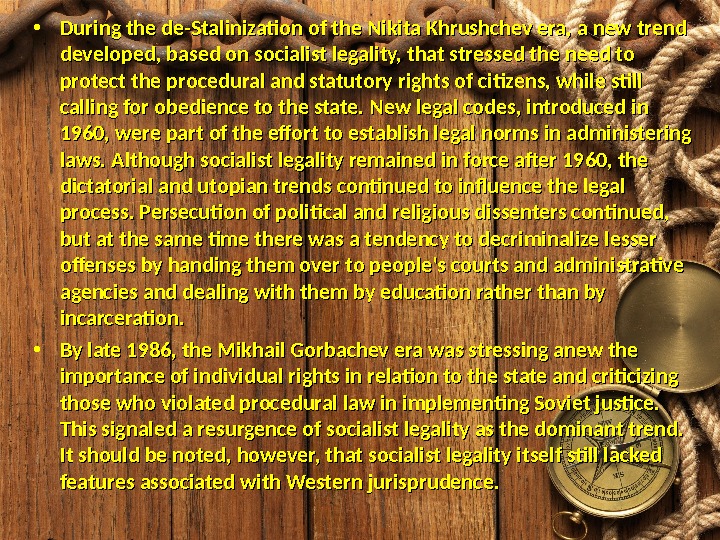 SOCIALIST LAW • Socialist law