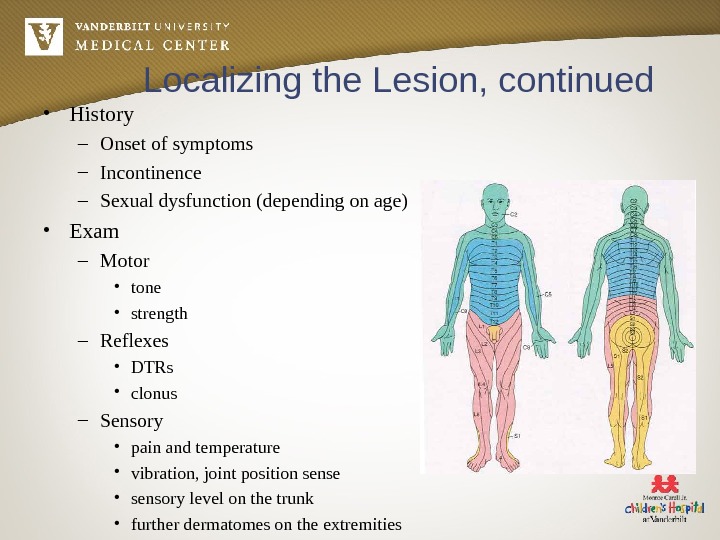 Spinal Cord Dysfunction Neurology Rotation Lecture Series Last