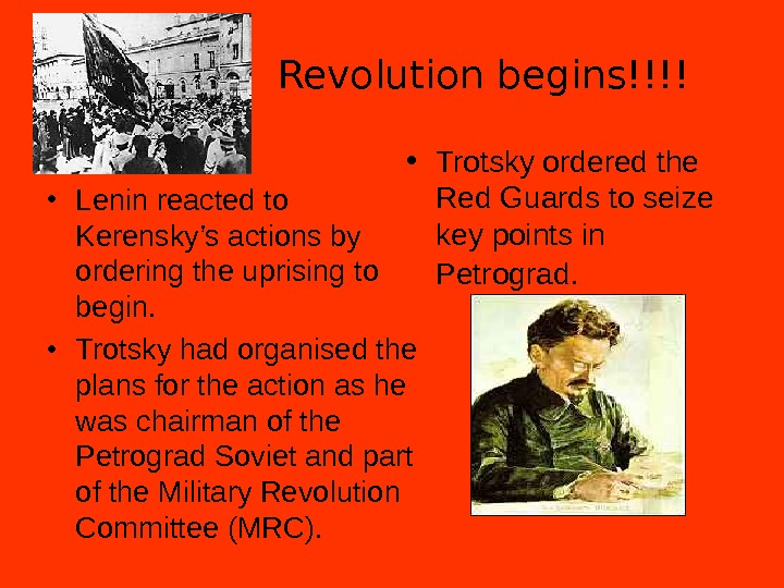 The October Revolution Why were the Bolsheviks able