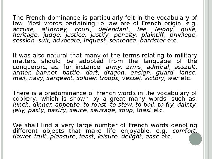 TOPIC III. THE ORIGIN OF ENGLISH WORDS