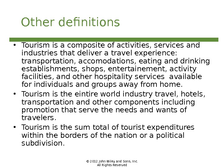 Презентация theory of tourism lec I