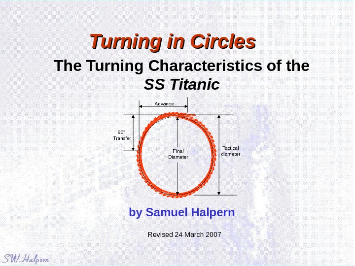 Turning in Circles The Turning Characteristics