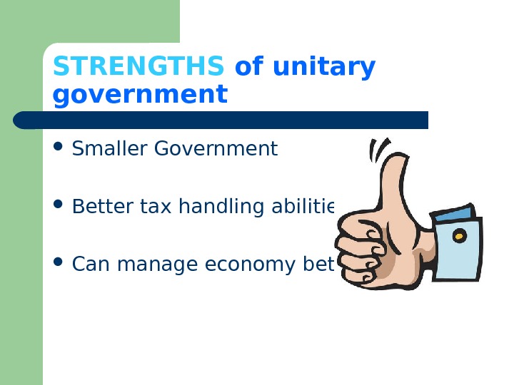 Презентация unitary government GBritain