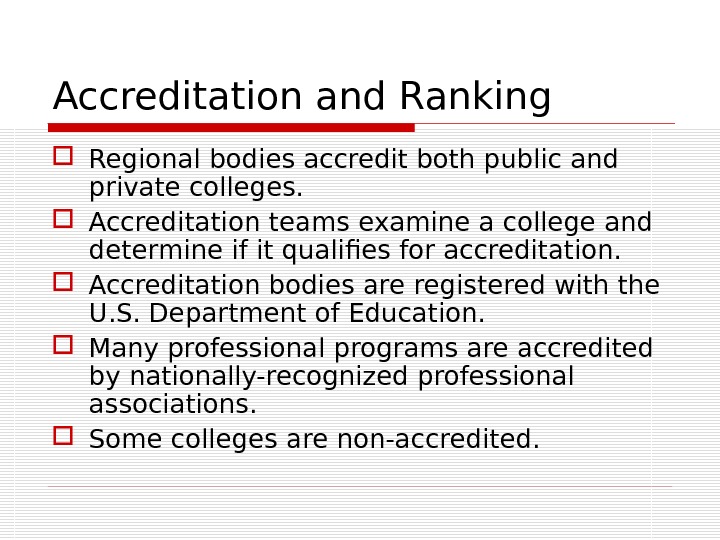 The U. S. Higher Education System: A Brief