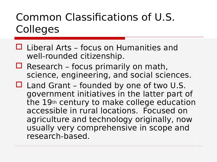 The U. S. Higher Education System: A Brief