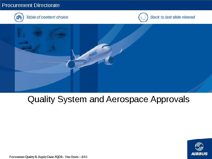 Procurement Quality & Supply Chain PQDR — User