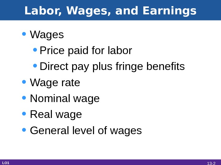 Презентация Wage Determination
