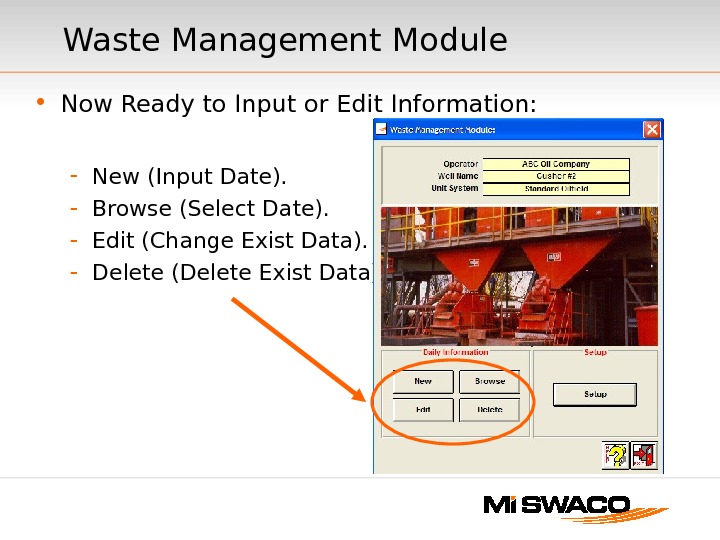 Презентация Waste Management Module
