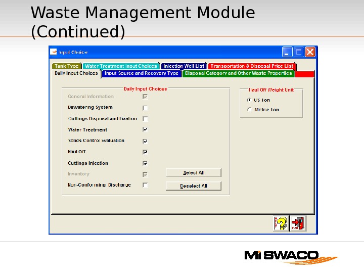 Презентация Waste Management Module