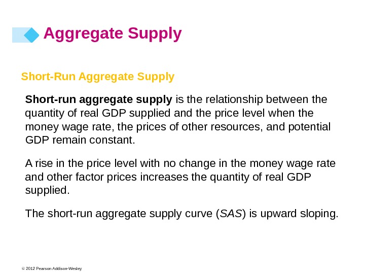 Презентация Week 10 Aggregate Demand and Aggregate Supply
