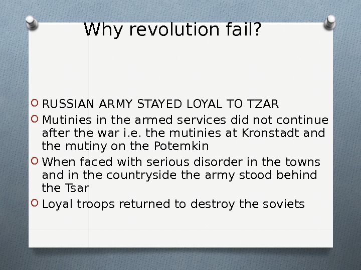 Презентация WHY DID REVOLUTION HAPPEN