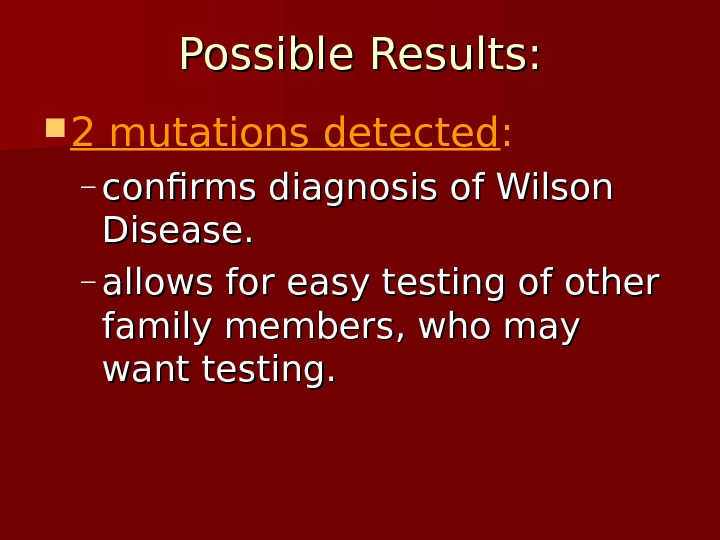 Презентация Wilson-Disease-Testing