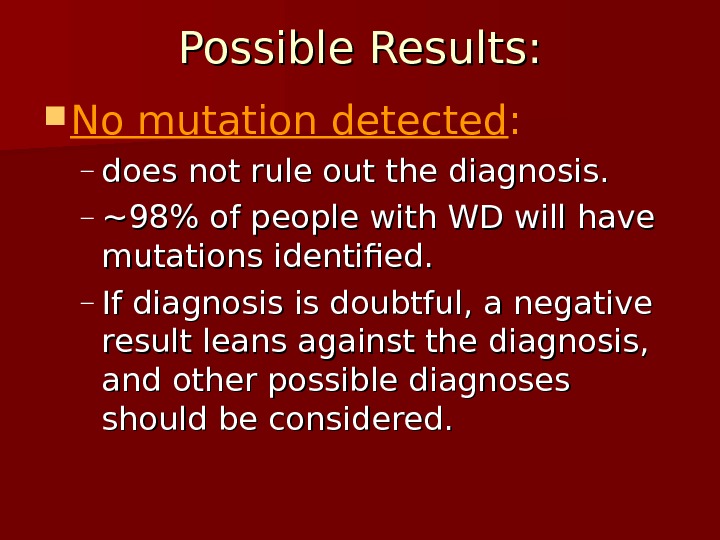 Презентация Wilson-Disease-Testing