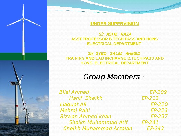 Презентация wind turbine power plant presentation