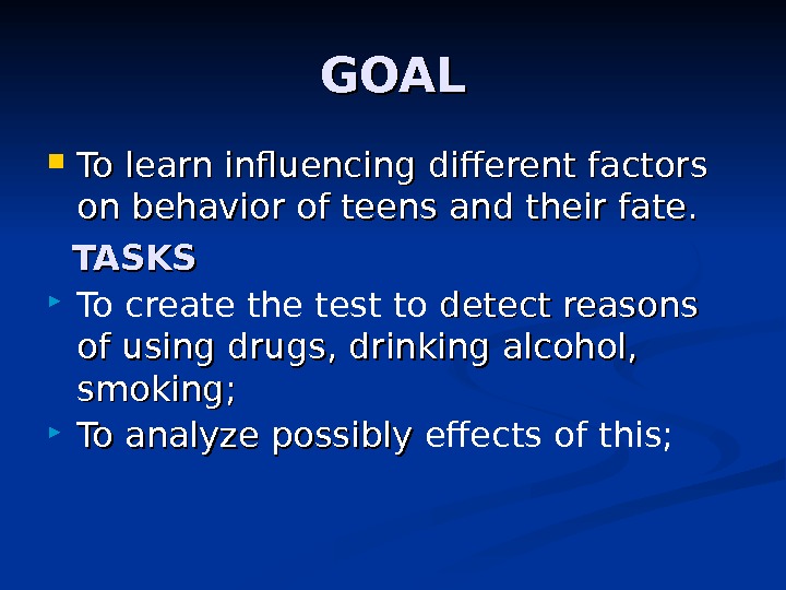 Презентация Youth problems