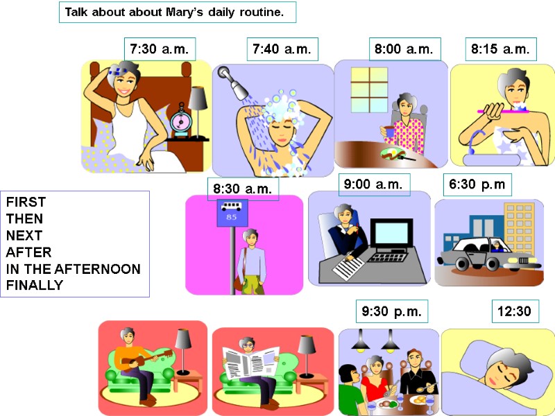 Prof. Lorena Sáez / Mabel Ortiz. Daily Routine