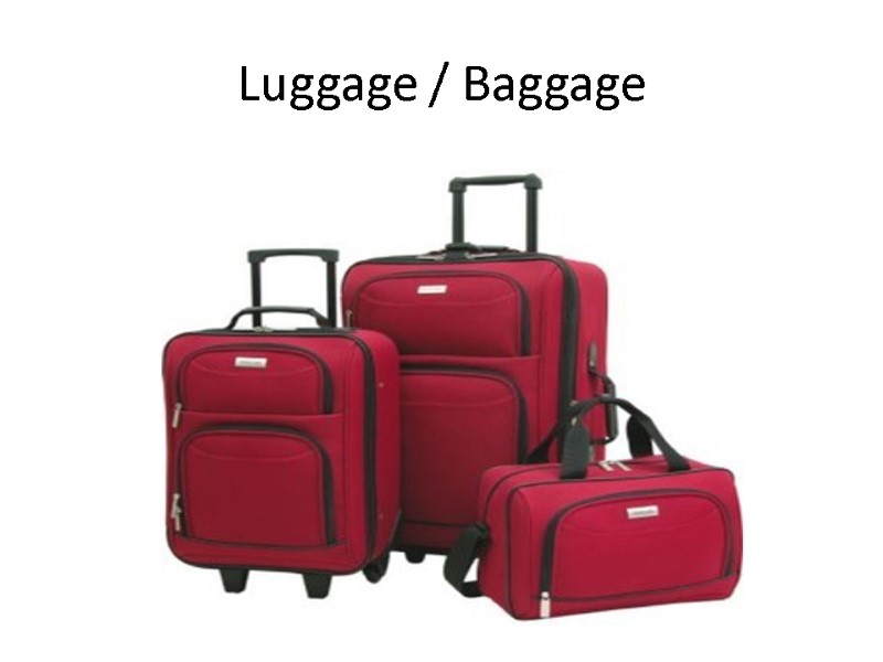 Lesson 1 In the Airport Luggage / Baggage