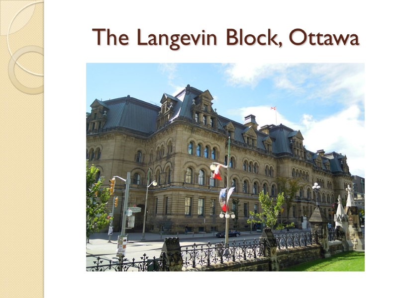 Canada The Centre Block of Parliament Hill Elgin