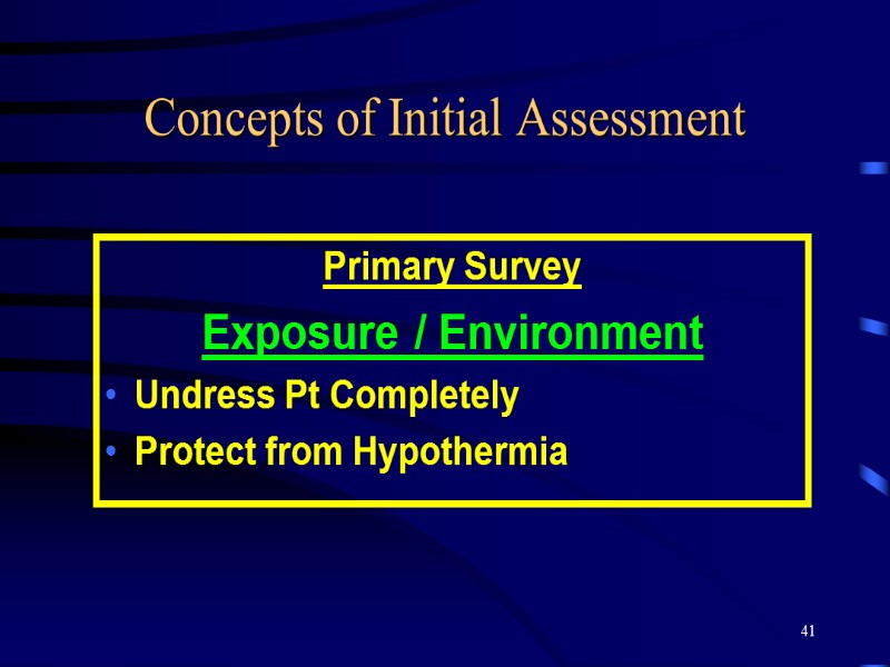INITIAL ASSESSMENT OF THE TRAUMA PATIENT Rambam Medical