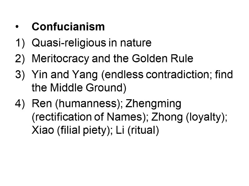 What is the Chinese philosophy? Four influential schools