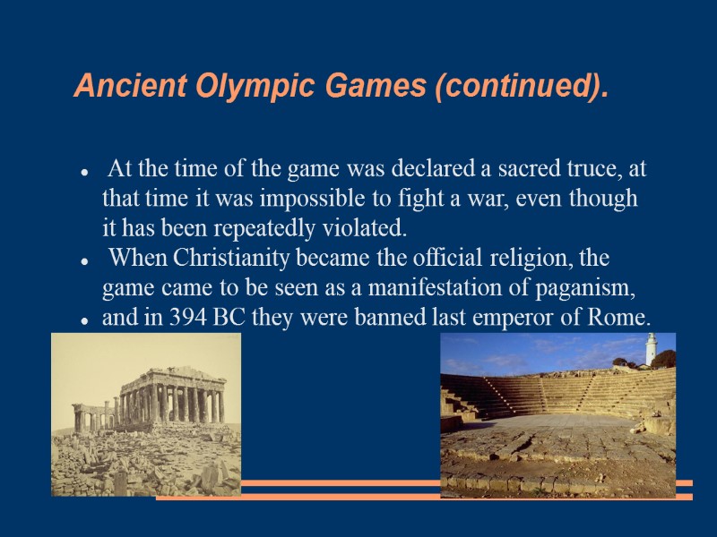 “The History of the Olympic Games” Presentation was
