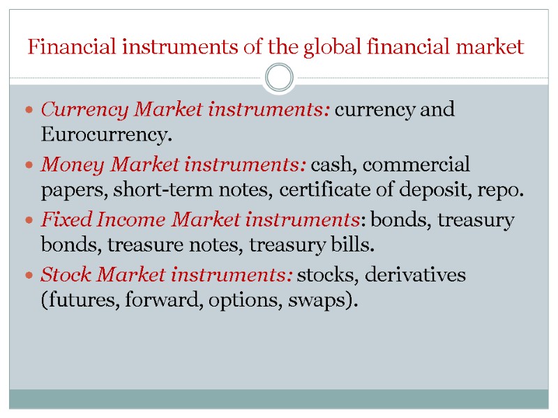 1.1 The nature and structure of the global