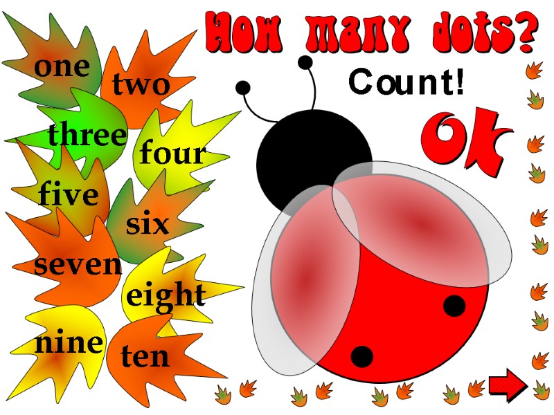 one two three four five six seven eight