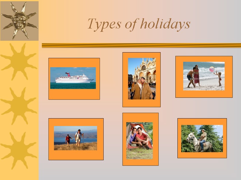 Holidays Types of holidays Pictures Vocabulary Ибрагимова В.В.