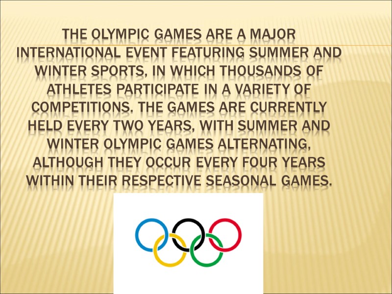 UNIT 3 SUMMER AND WINTER SPORTS WORLD SPORTS