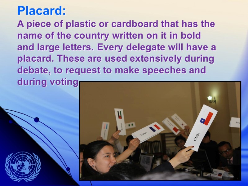 Model UN: The Basics What is the United