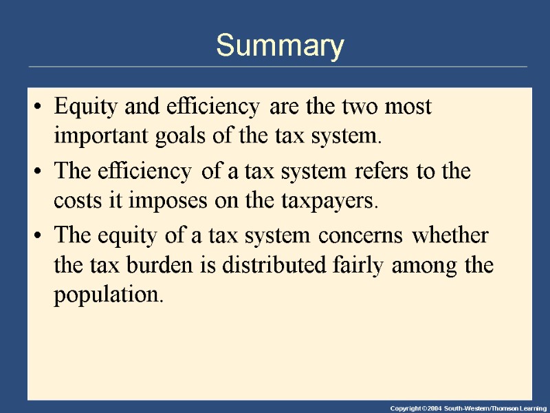 12 The Design of the Tax System “In