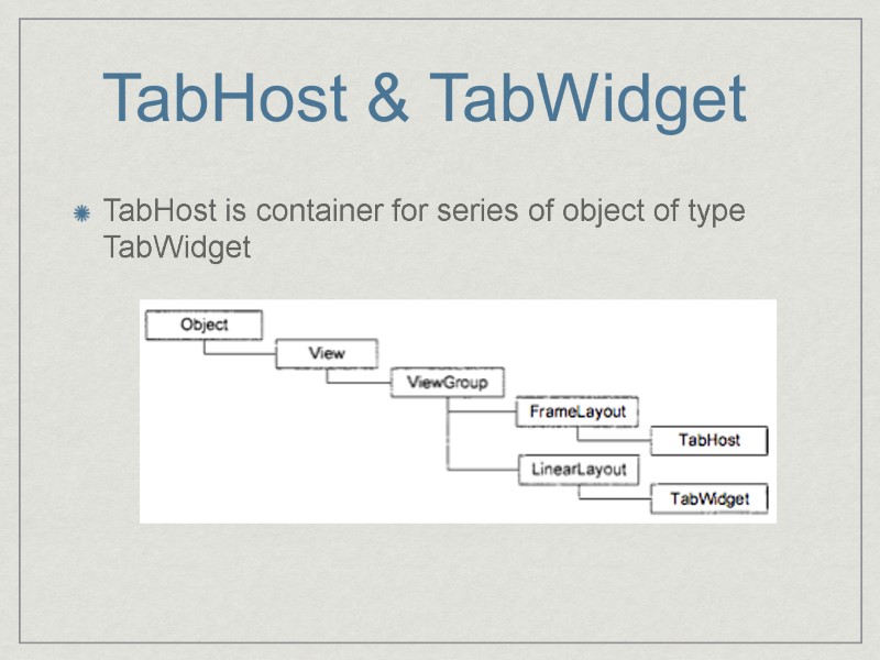 Lecture #4 Layouts and Basic Widgets Layouts List