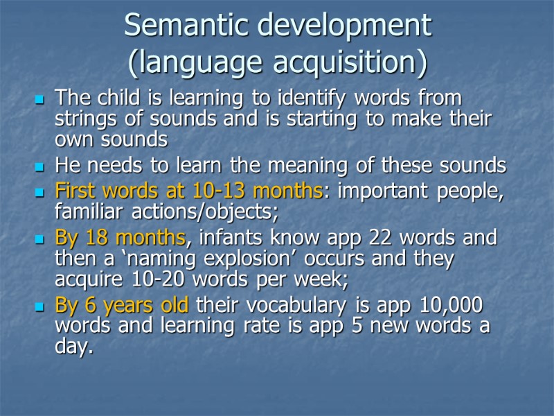 Psychology and Human Development Lecture 6. Physical