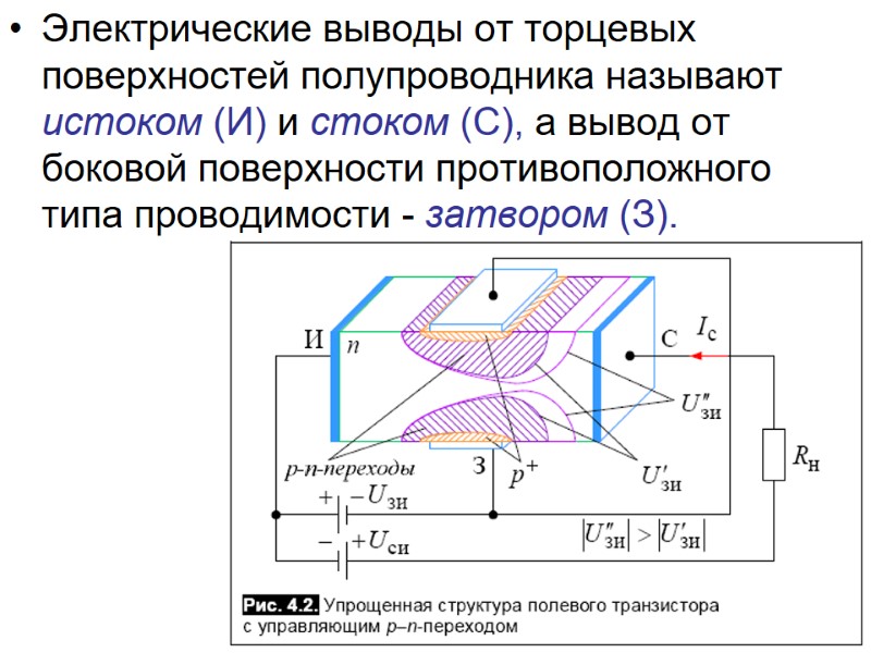 ПОЛЕВЫЕ ТРАНЗИСТОРЫ Полевой транзистор – это полупроводниковый прибор,