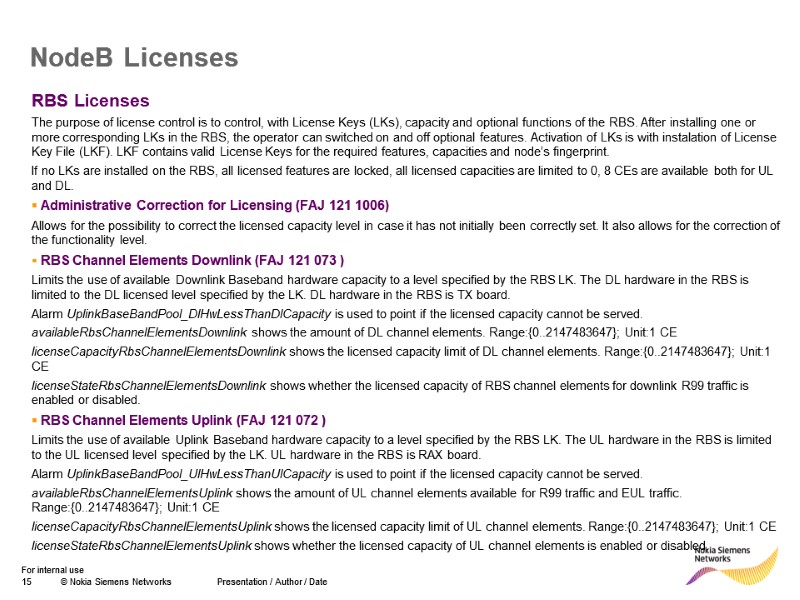 Multivendor project Capability Management Ericsson 3G site solutions