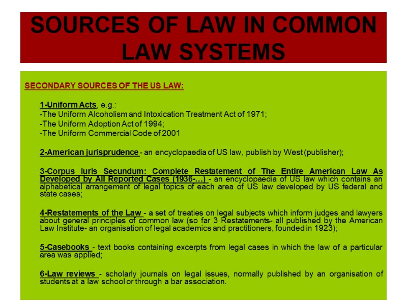 Sources of law Legal norm – definition and