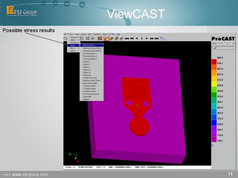 ProCAST Stress tutorial PreCAST Load the mesh file