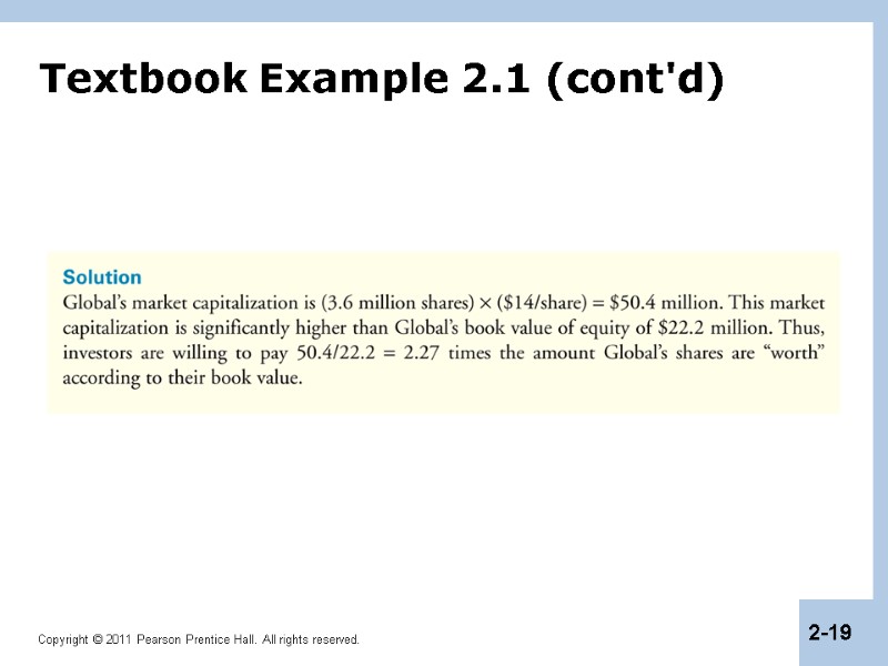 Chapter 2 Introduction to Financial Statement Analysis Chapter